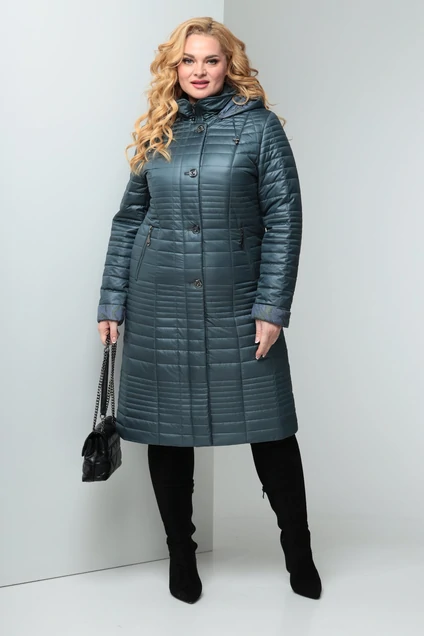 Пальто 2053 изумруд Shetti купить в интернет магазине Велесмода